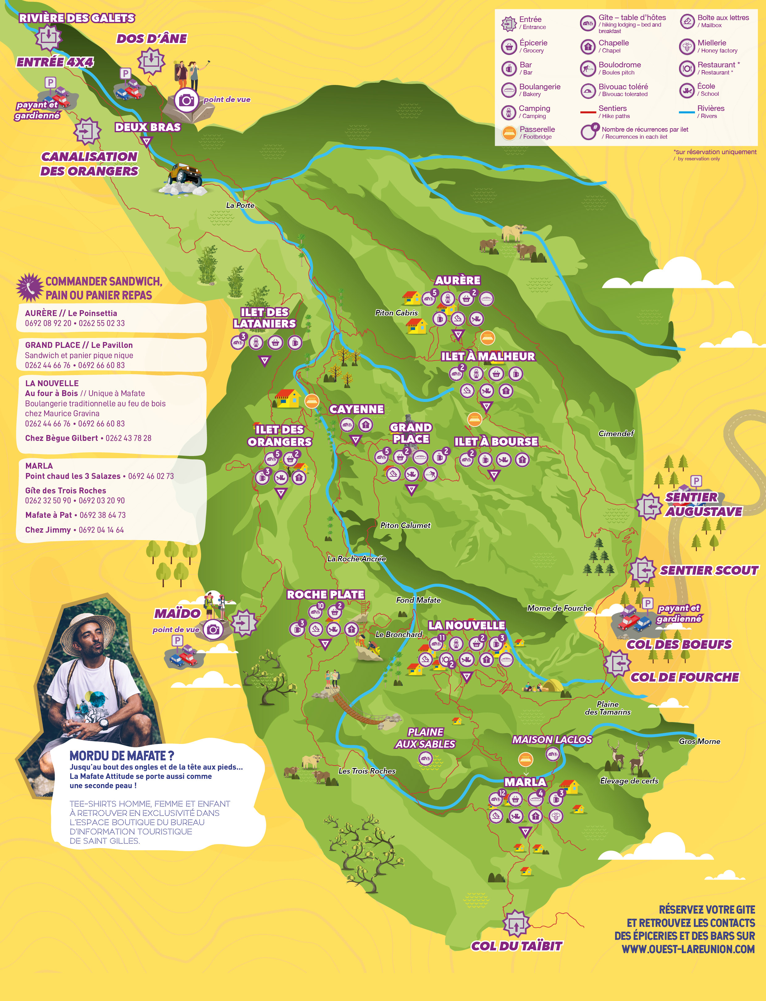CARTE DE MAFATE - Mafate - Cirque de Mafate - Office de Tourisme ...